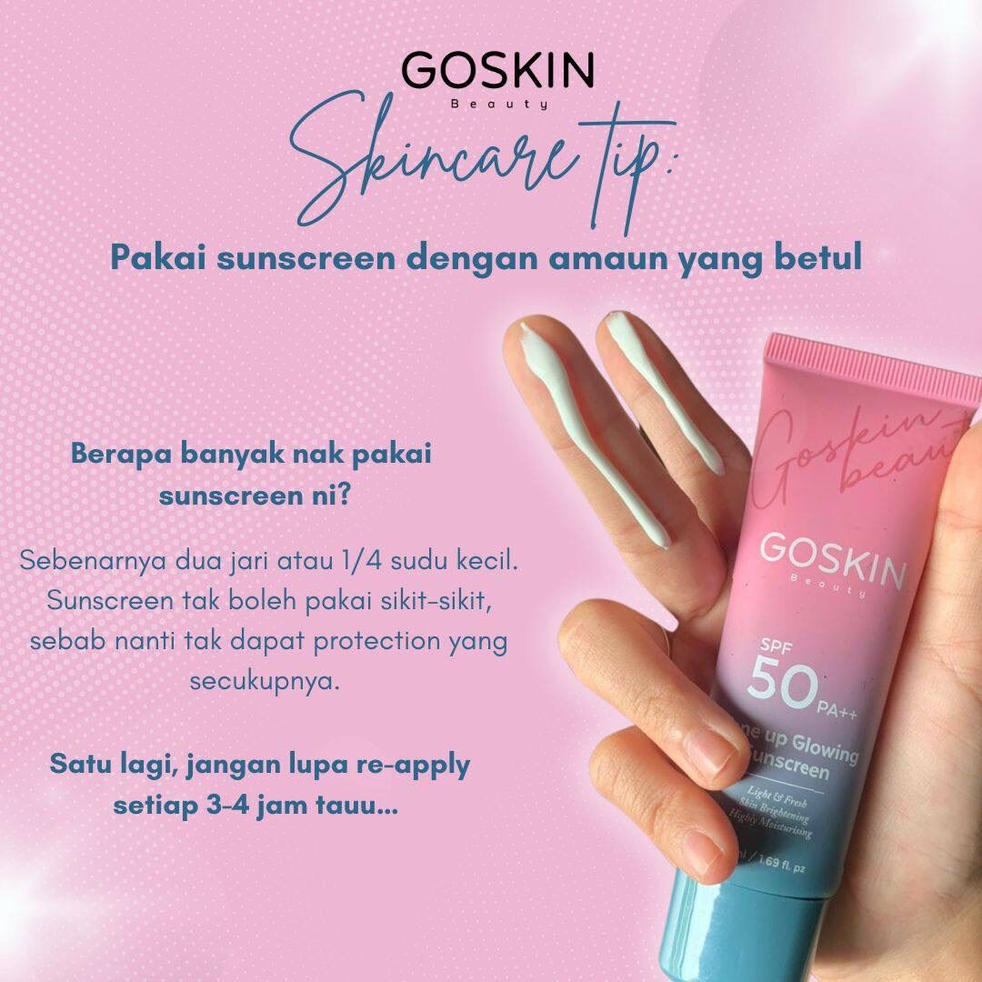[100% ORIGINAL] [COMBO] GOSKIN BEAUTY TONE UP GLOWING SUNSCREEN MAGICAL ...