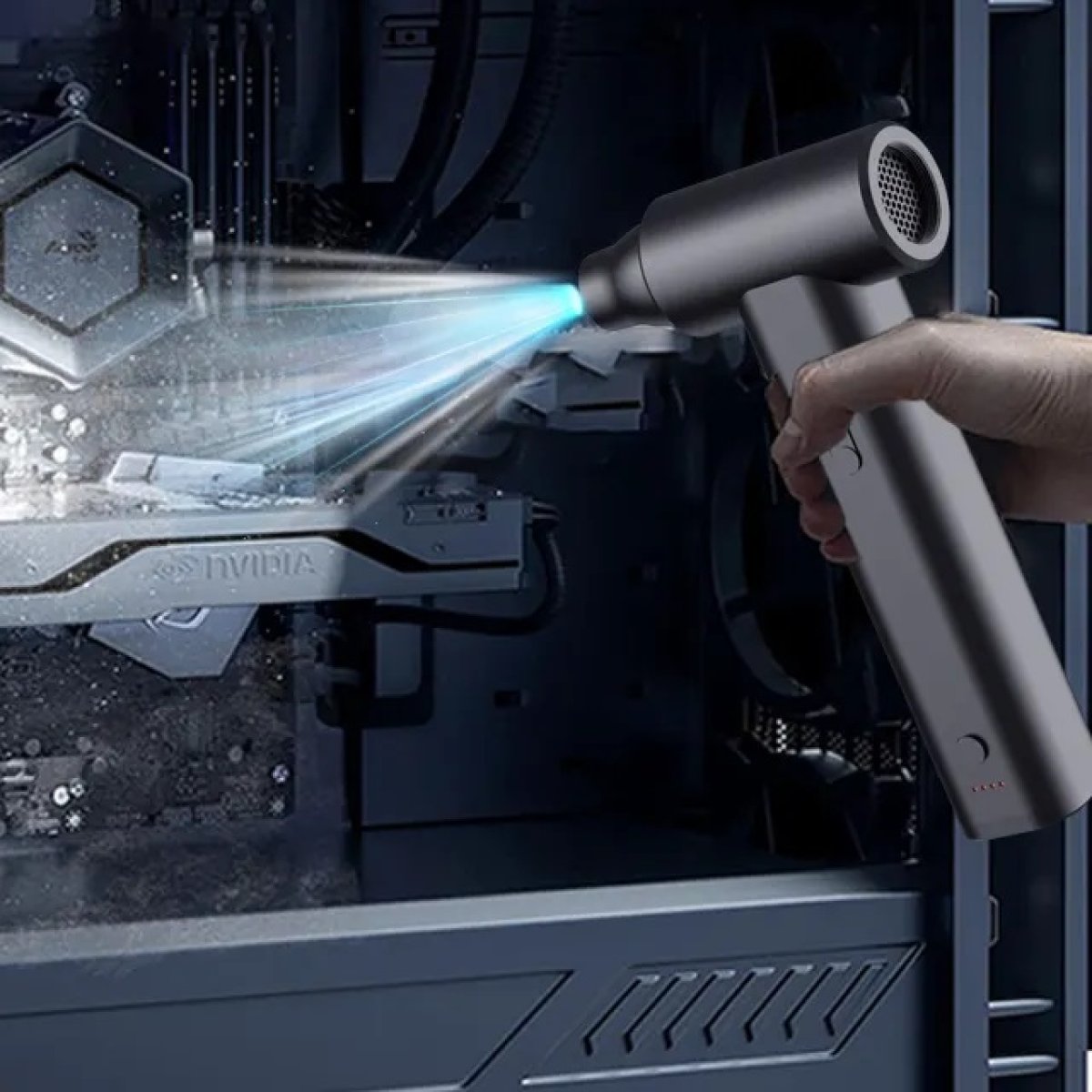 Glink Turbo Jet Fan Pro Cordless Electric Air Duster Vacuum 2 in 1 with ...