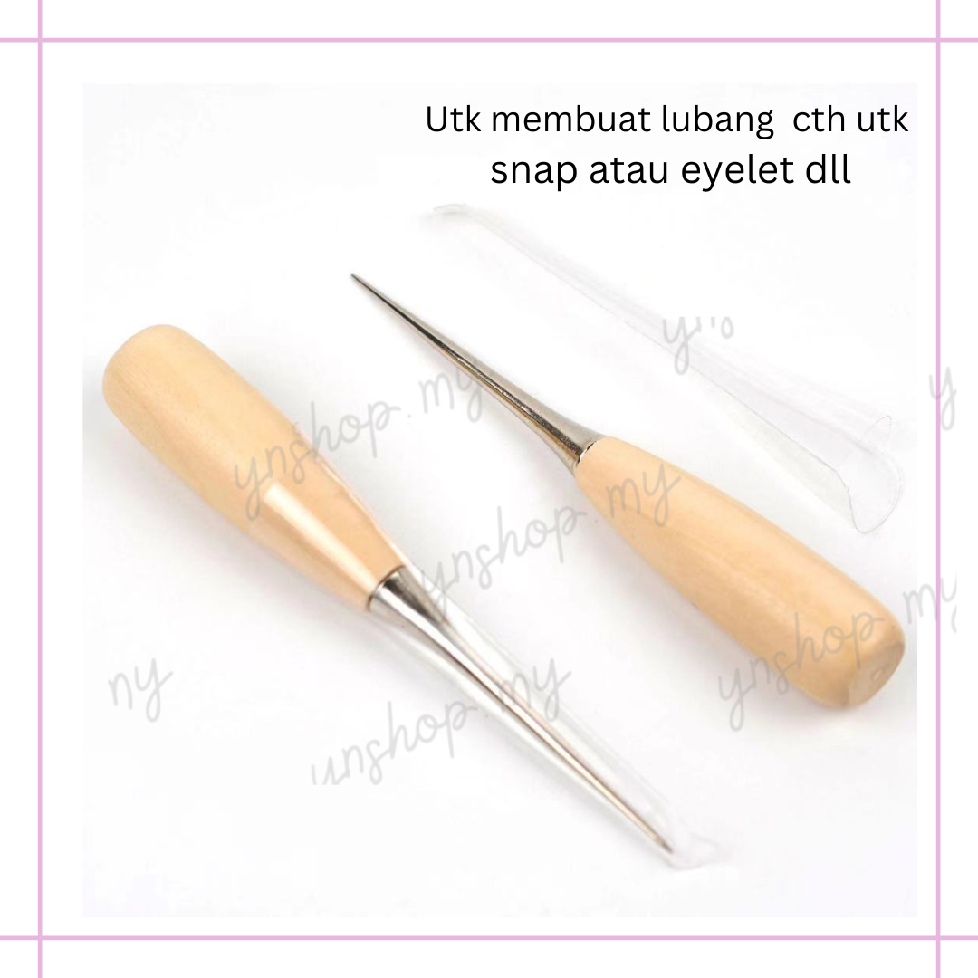 Tailor’s awl/ penebuk lubang/ pencucuk lubang/ alat menebuk lubang kain ...