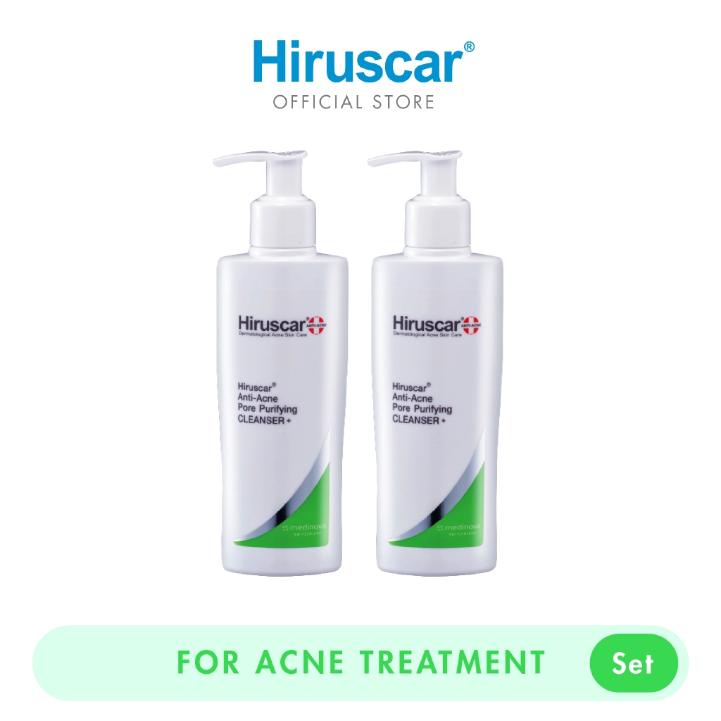 Hiruscar Anti-Acne Cleanser+ 100ml Twin Pack | Clear Acne skin ...