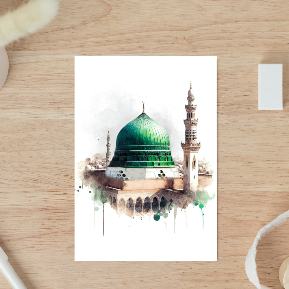 Islamic Wall Art Poster, Beautiful Posters of Masjid Al-Aqsa, Masjid ...