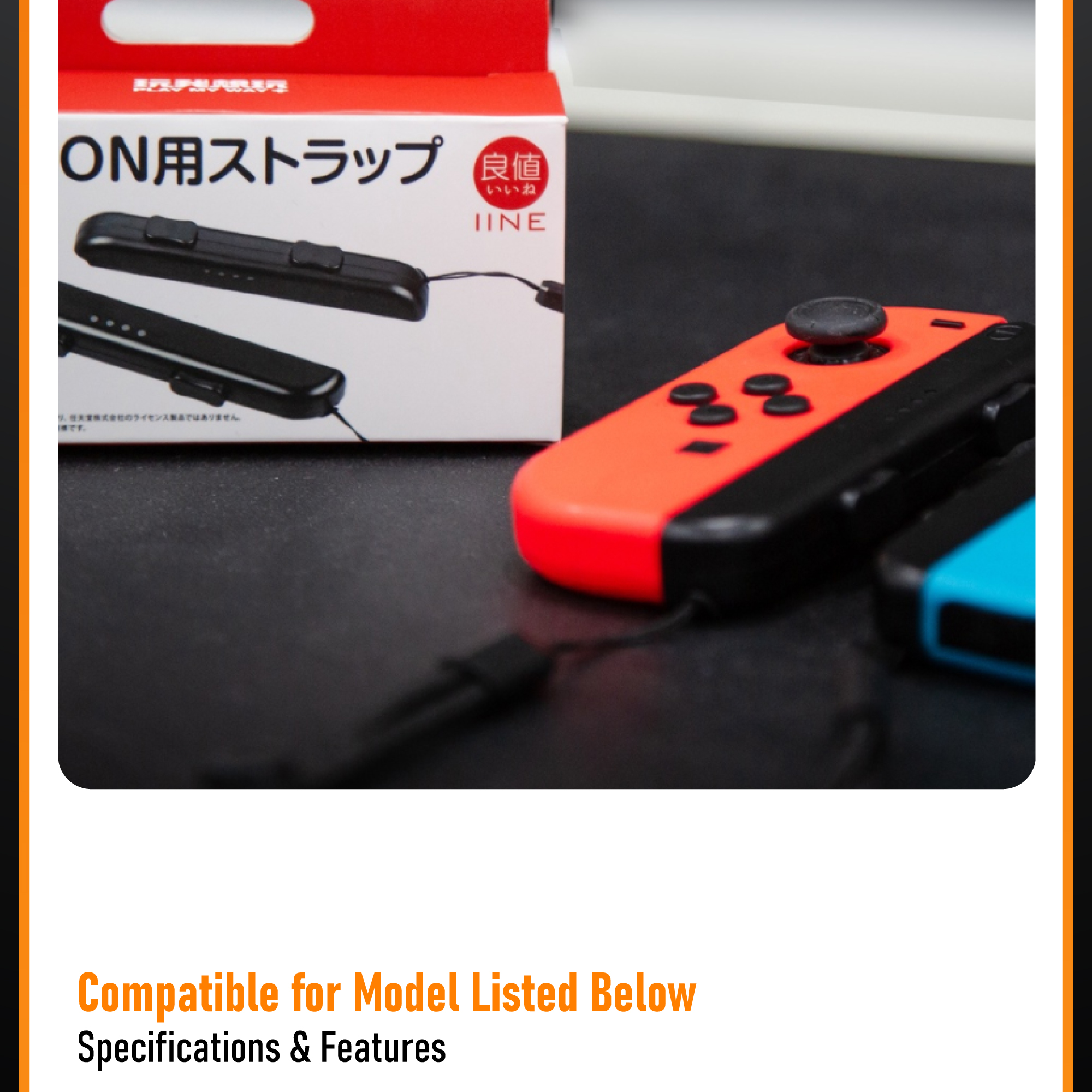 IINE Nintendo Switch OLED V1&V2 Strap Joycon Strap 1 Pair Carrying ...
