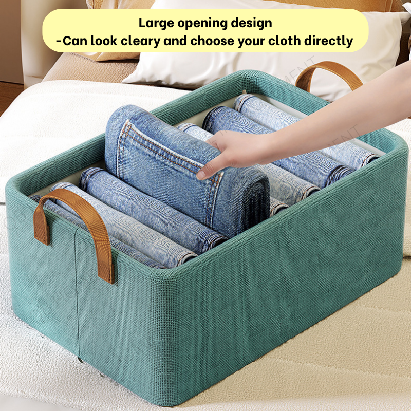 Large Capacity Foldable Clothes Storage Box With steel frame Clothes ...