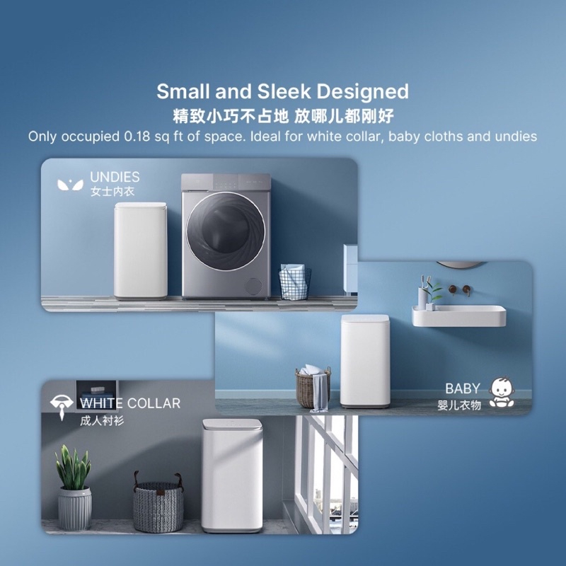 Xiaomi Mi Mini Washing Machine (3kg) App Control | Mi Smart Mini ...