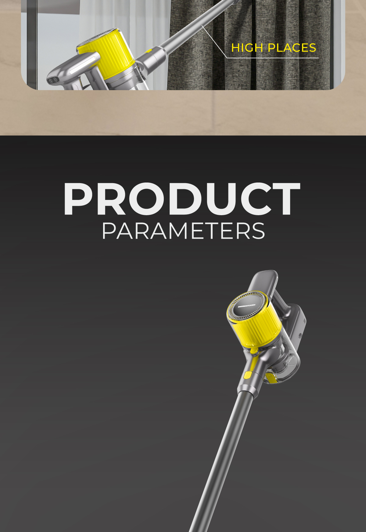 [𝐍𝐄𝐖] Bossman Kaden Wireless / Cordless Vacuum Cleaner Xtreme Series ...