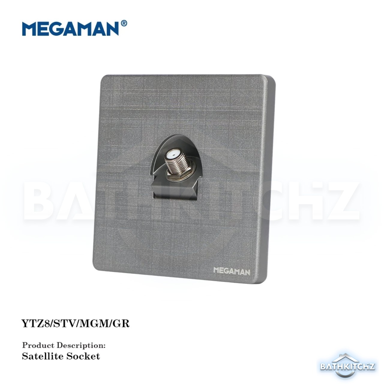 MEGAMAN Z8 SERIES GREY SWITCHES & SOCKETS SIRIM Wall Switch 3D ...