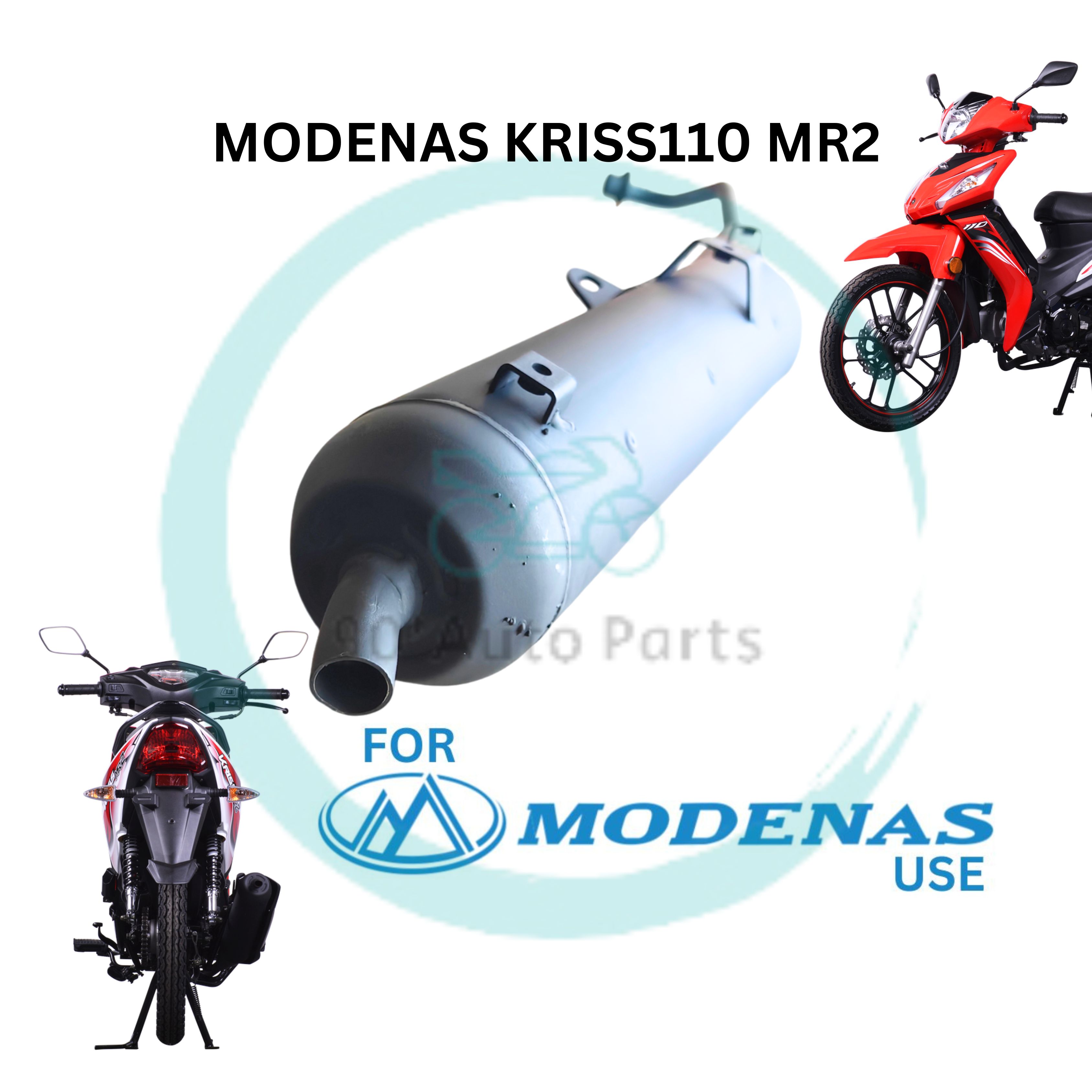 MOTOR MODENAS KRISS110 MR2 KRISS 110 MR2 EXHAUST PIPE STANDARD EKZOS PIPE MUFFLER PIPE ...