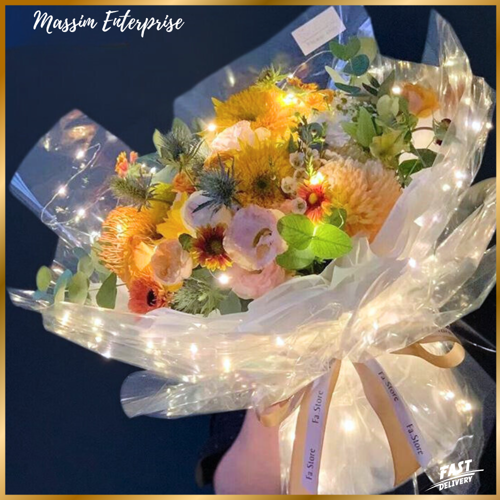 20pcs Crystal wrapping paper Colored cellophane Transparent Wording ...