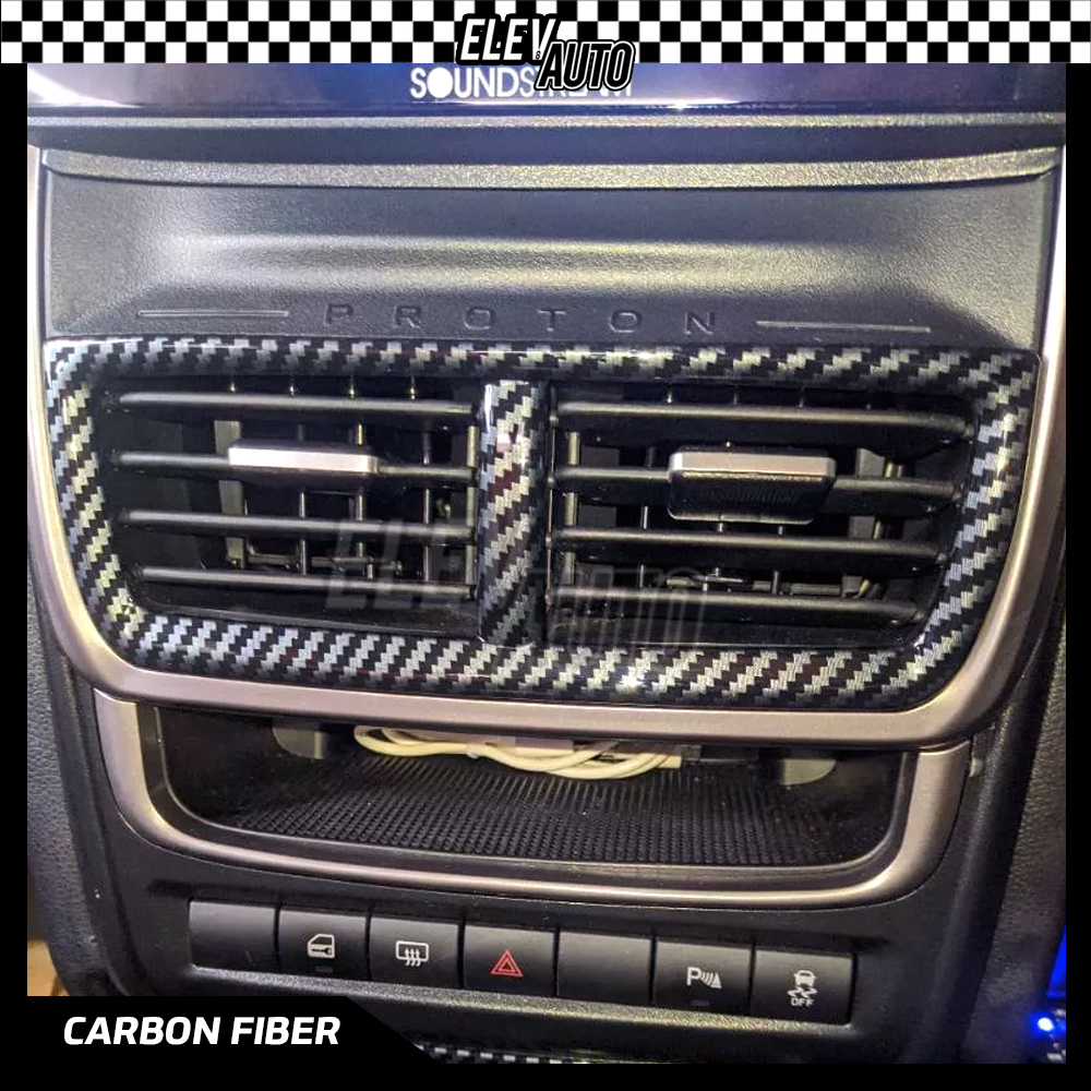 Proton Saga VVT MC1 2016 - 2020 Aircond Vent Trim Cover Carbon Fiber ...