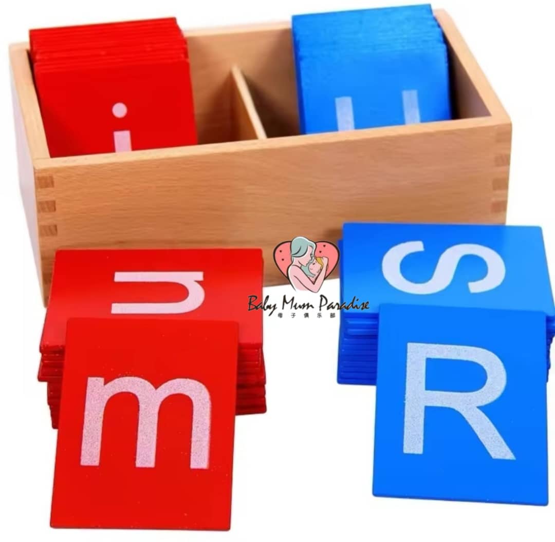 Montessori Sandpaper Alphabet Card Letter Uppercase And Lowercase ...