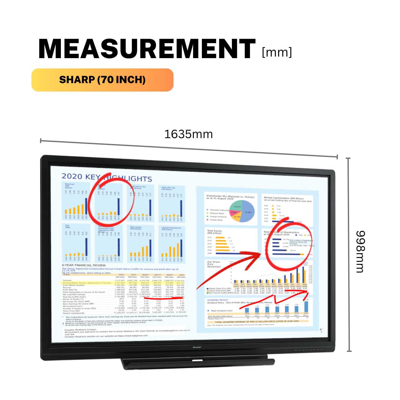 MEGRA Interactive Smartboard Office Touchscreen Monitor Smart ...