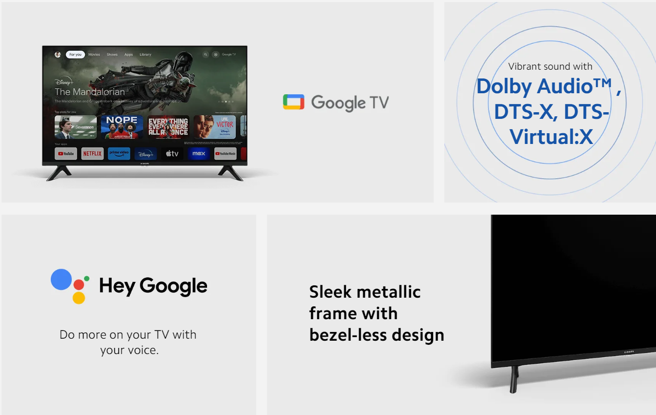 Xiaomi Google Android TV Led HD TV (32") Mi TV A 32 SMART TV / TCL ...