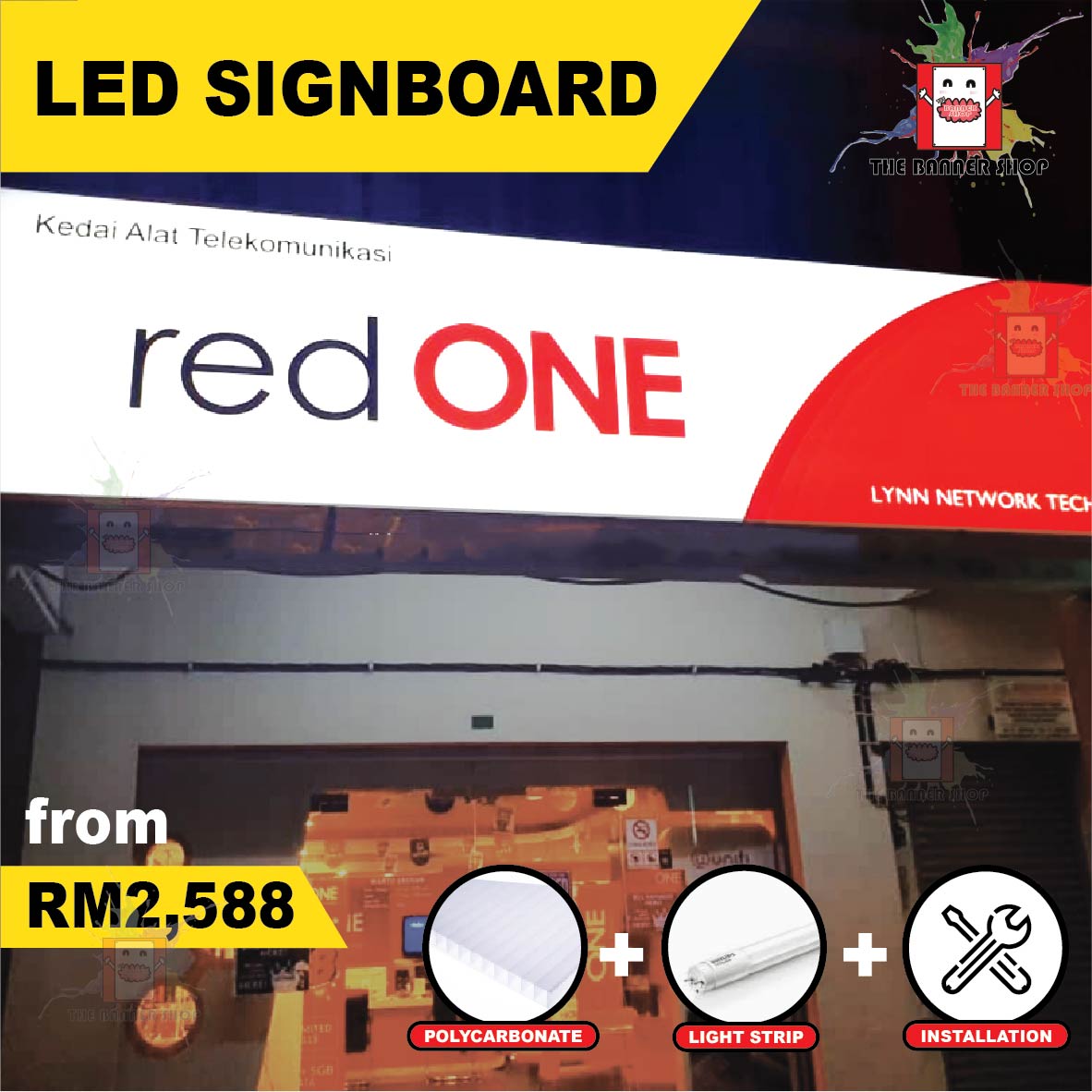 SIGNBOARD LIGHTBOARD 3D LED SIGNBOARD KEDAI SHOPLOT CUSTOM MADE 4FT X ...