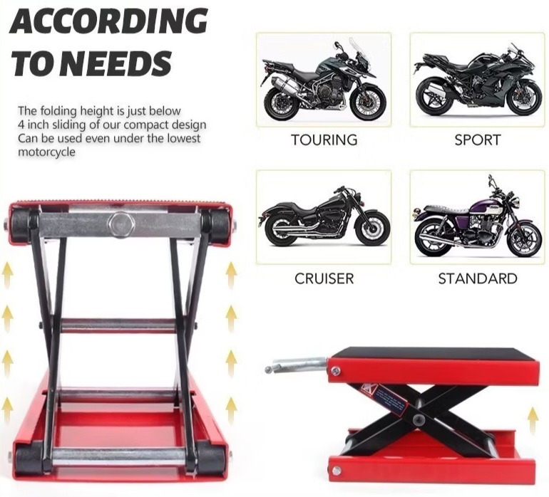 Paddock Stand Motor Chopper Lift Jack Motocross Heavy Duty Sport Street ...