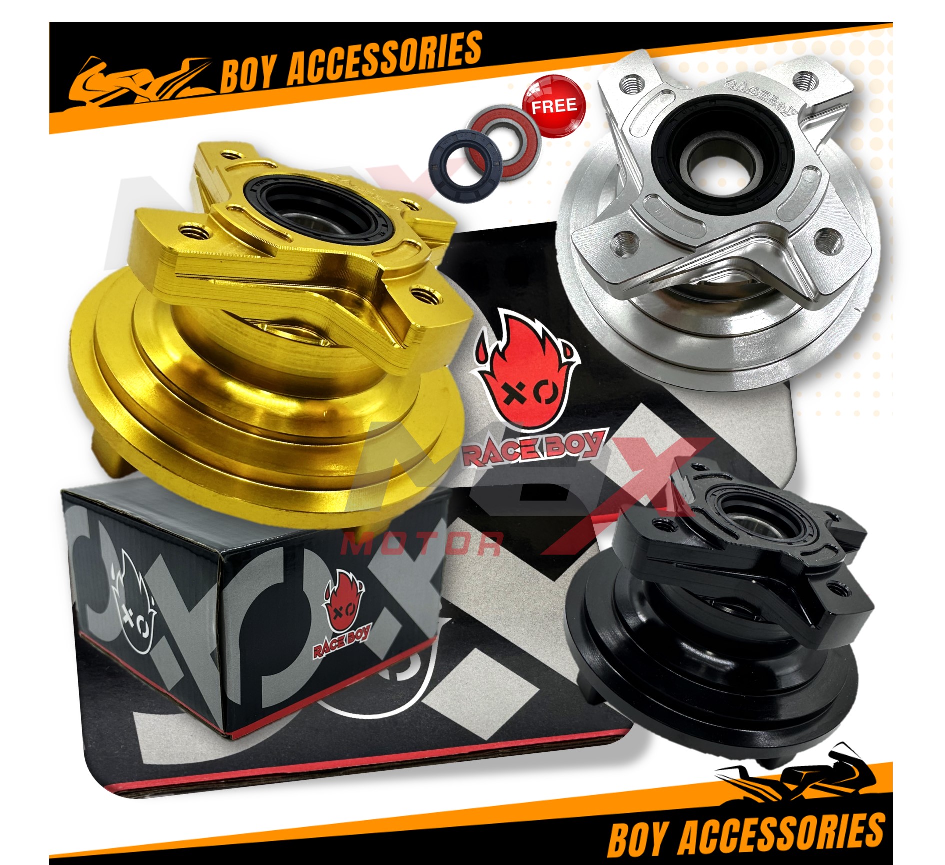 Y15ZR V1 V2 LC135 5S RACE BOY CNC NEW TERBARU DESIGN SPOKET HUB 4 HOLE ...
