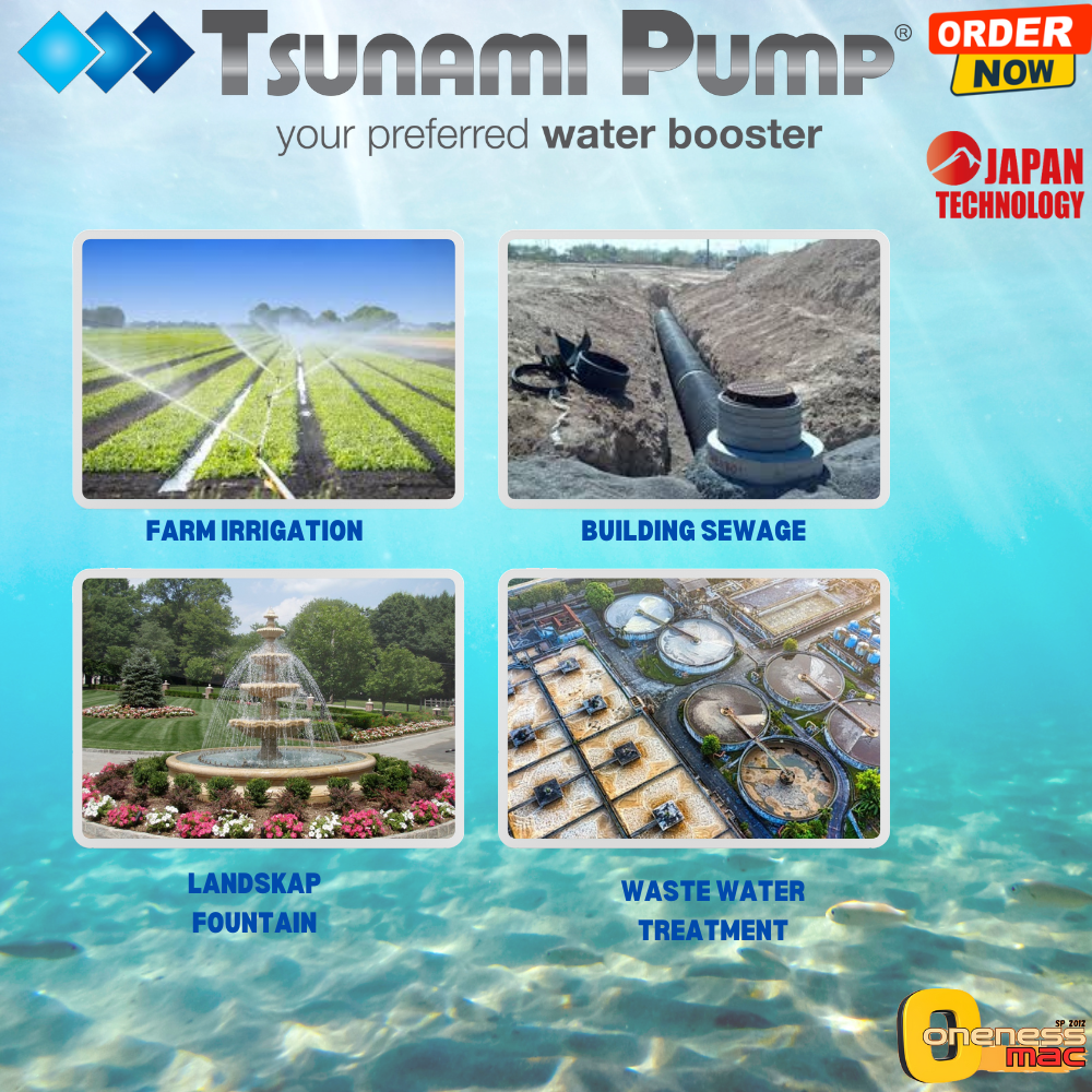 "TSUNAMI PUMP" - FANCY CARP SUBMERSIBLE PUMP - 400W - MUS-400A ...