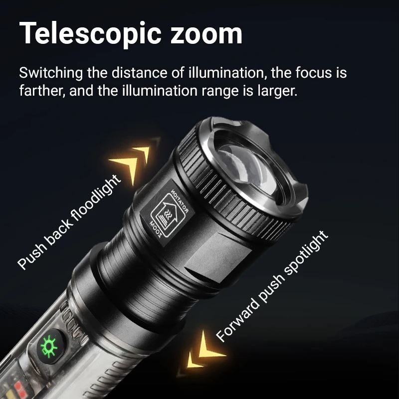 (🇲🇾Stock) X-36 Led Flashlight Solar Rechargeable LED Torchlight Lampu ...