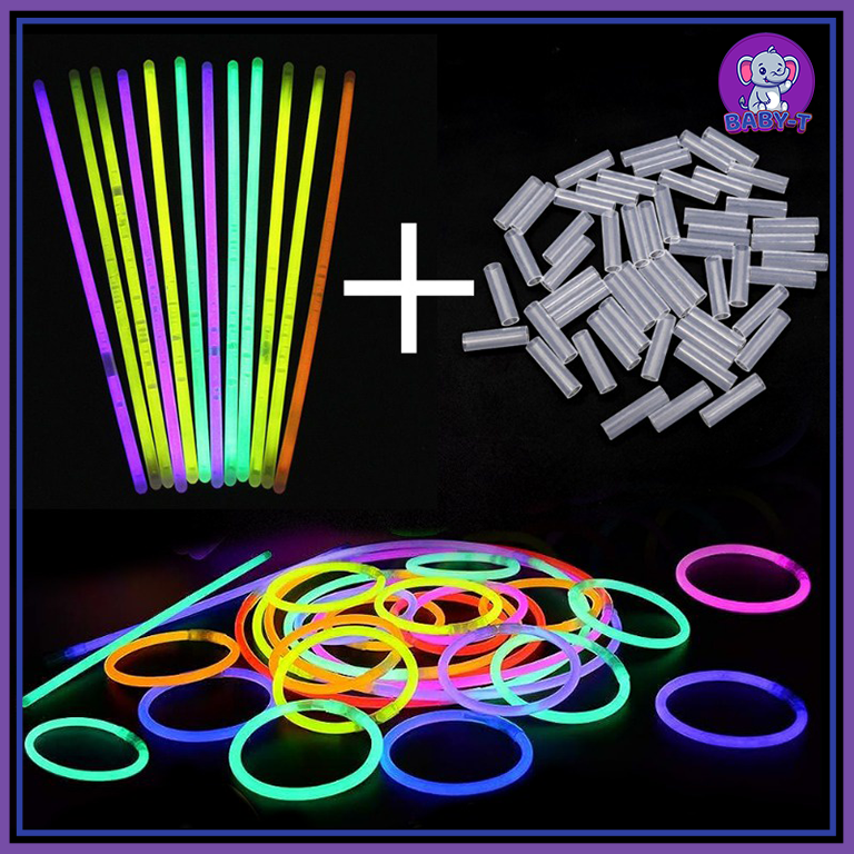 Glow Stick 20cm 1pc Random Color Fluorescent Night Illuminate Strip ...