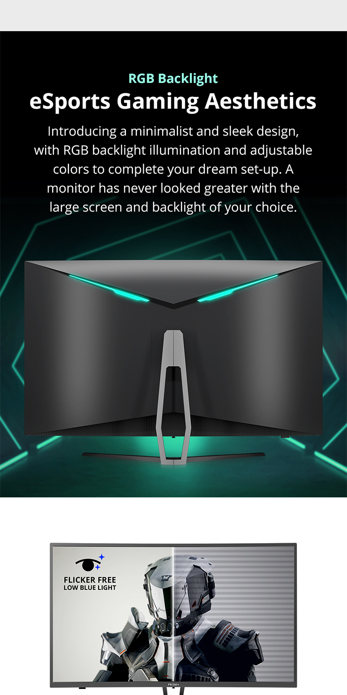PRISM+ X390 PRO 39" 165Hz 1ms Curved QHD [2560 x 1440] Adaptive-Sync ...
