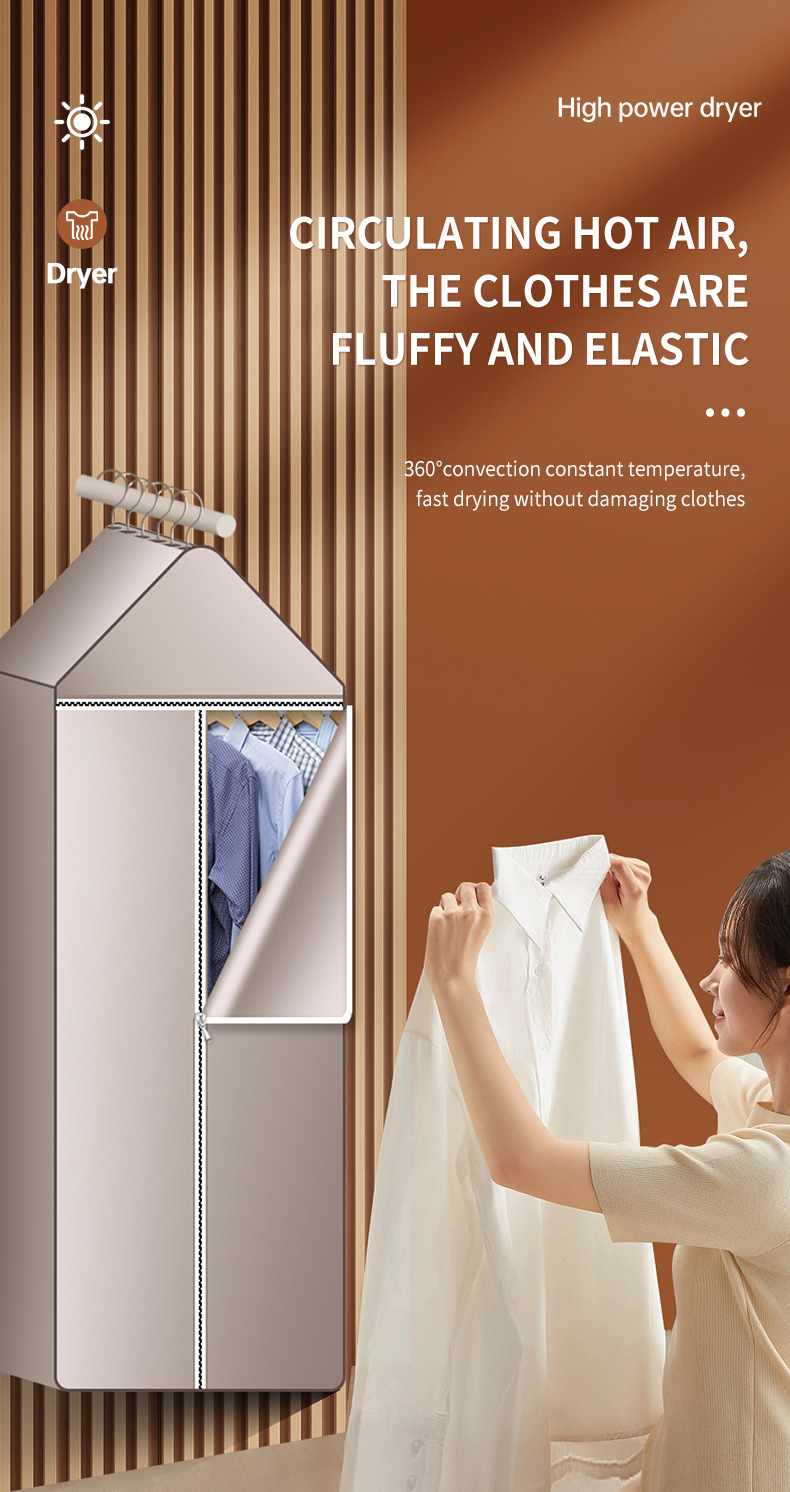 600W Multifunctional Clothes Dryer heating fan Household Portable Dryer ...