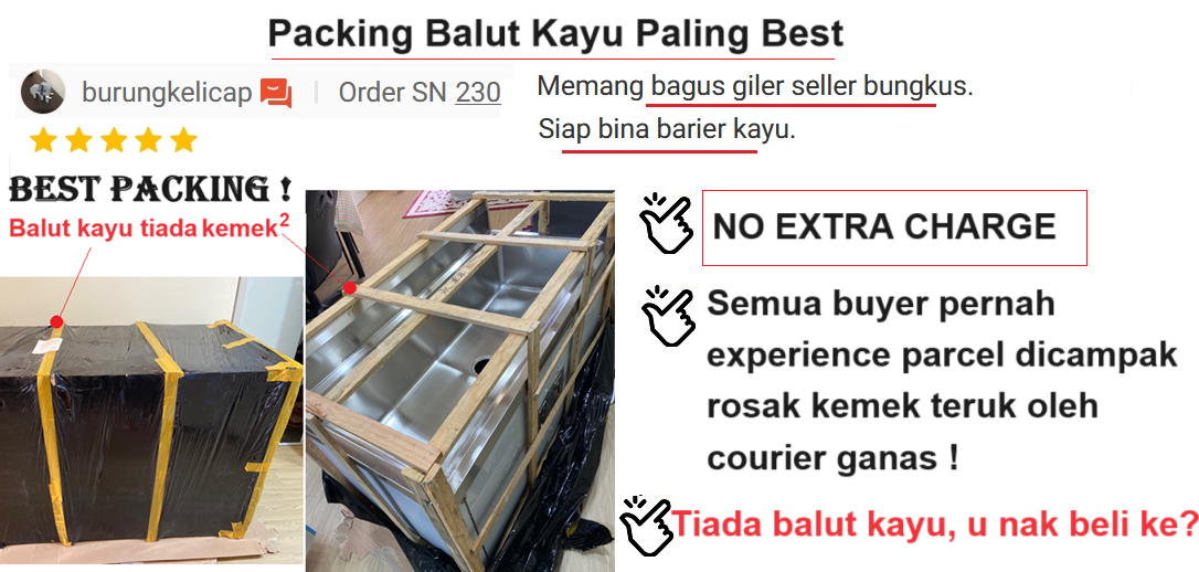 PREMIUM SINK CABINET 120CM 高档不锈钢洗槽柜子 BAR SINKS / BASIN BASUH CUCI HEAVY ...