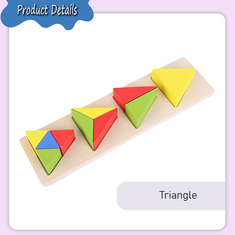 [Little B House] Wooden Toys Shape Matching Game Shape Learning ...