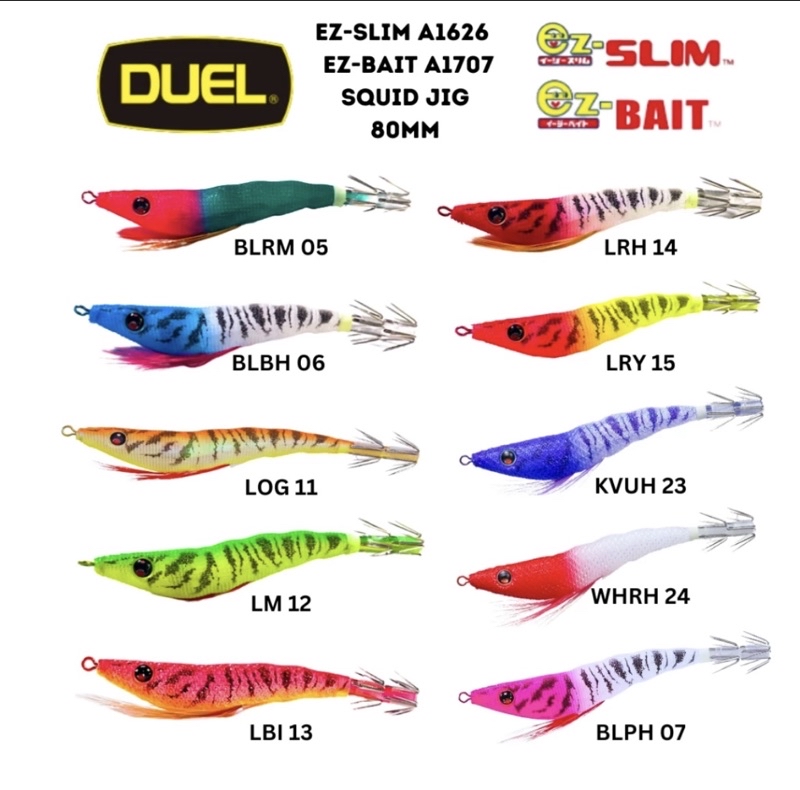 Candat DUEL EZ-SLIM SQUID JIG 80MM CANDAT SOTONG DUEL | Shopee Malaysia