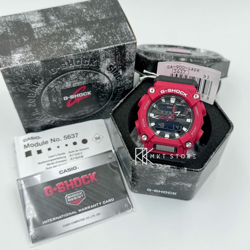 Original Casio G-shock Red Analog-Digital GA900 / GA900-4A / GA-900-4A ...