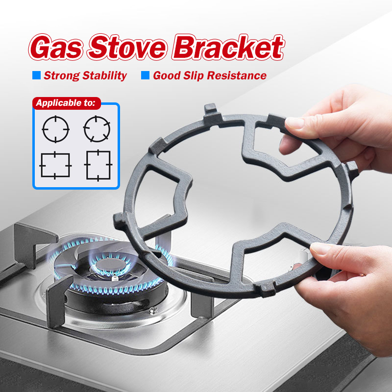 🔥Universal Gas Stove Bracket Stand Kitchen Cast Iron Non Slip Stovetop ...