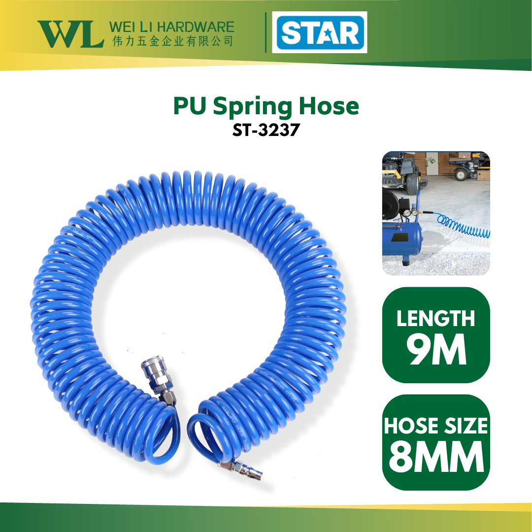STAR 9Meter PU Air Spring Hose / flexible air hose / spring pipe/air ...