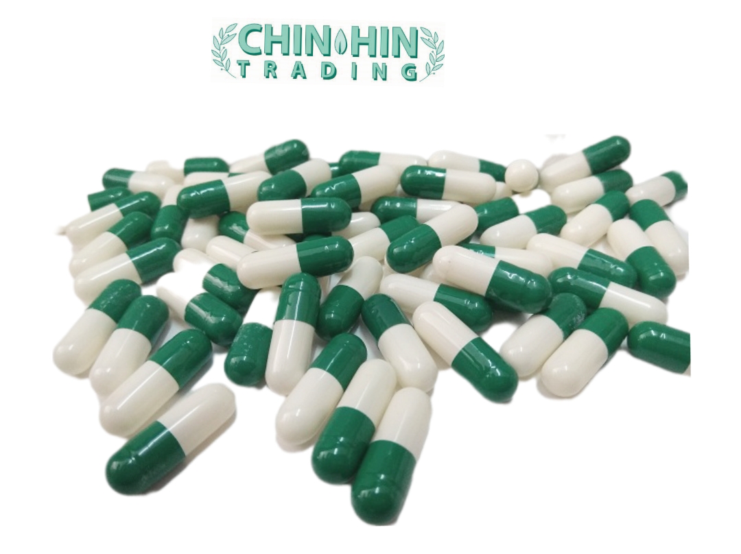 [NASHMIR] Kapsul Kosong 空胶囊 Empty Capsule (Color : Green White / No. 1 ...