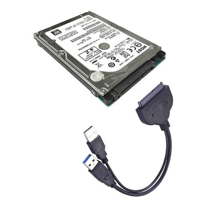 USB 3.0 to 22 Pin SATA Cable for 2.5 inch Hard Disk Drive ( HDD ) Solid ...