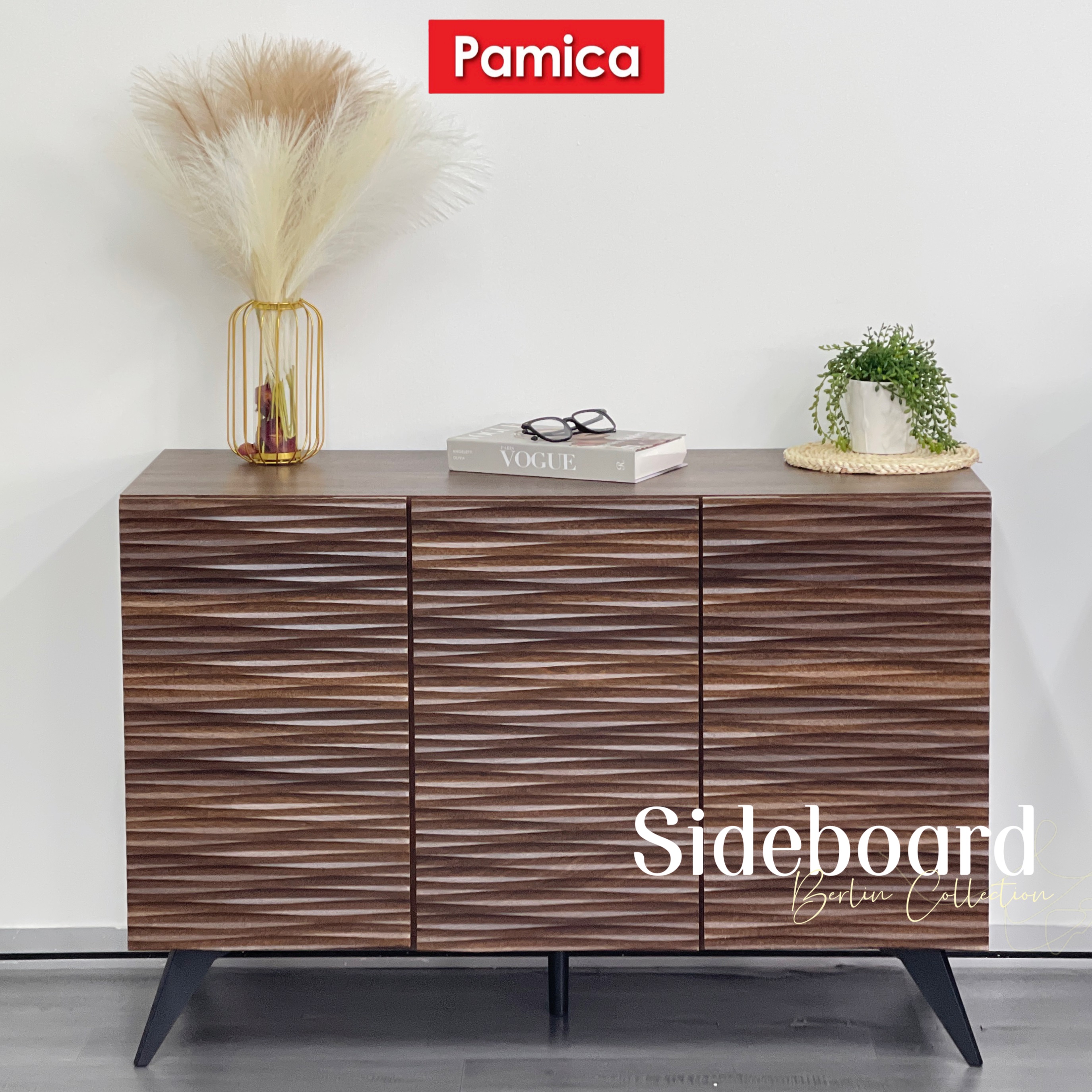 PAMICA Verona Sideboard Display Cabinet Storage Drawer Shelves ...