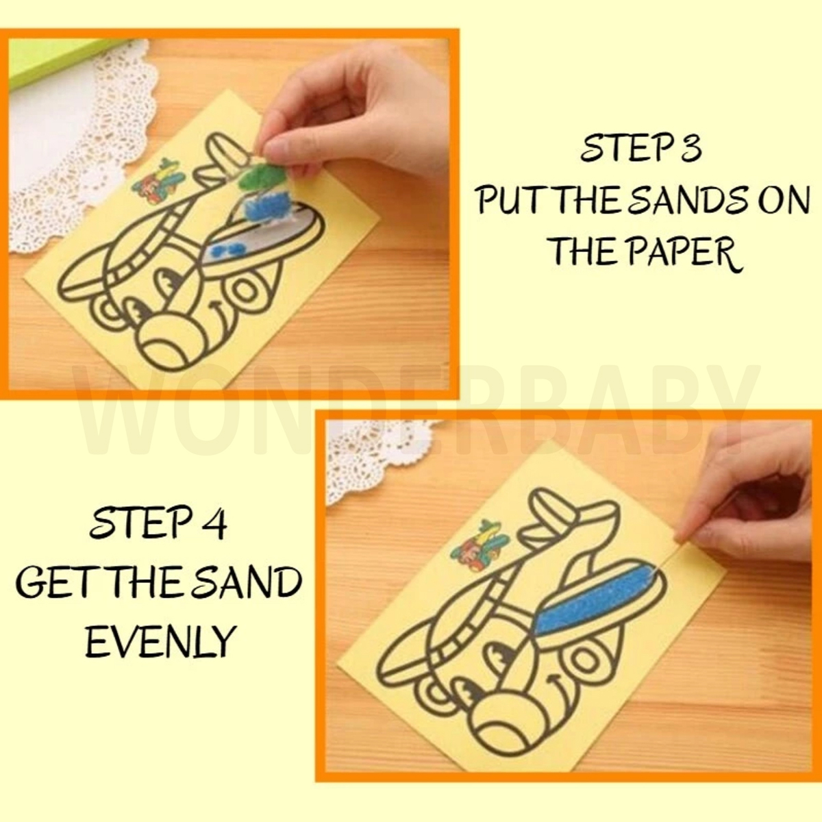 Colorful Sand Painting Drawing DIY Color Art Paper Children Kids Toy ...