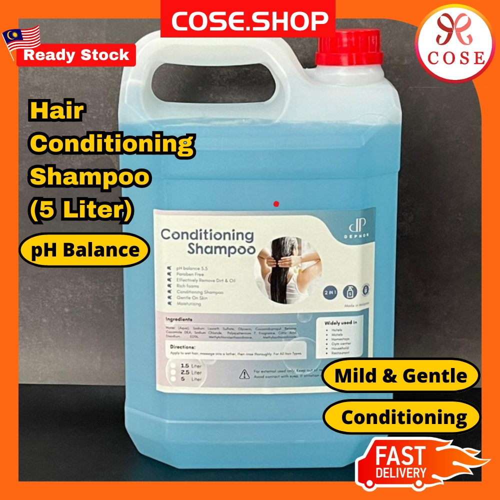 COSE 5 Liter Premium Hair Shampoo Body Shampoo Hand & Body Wash Shower ...