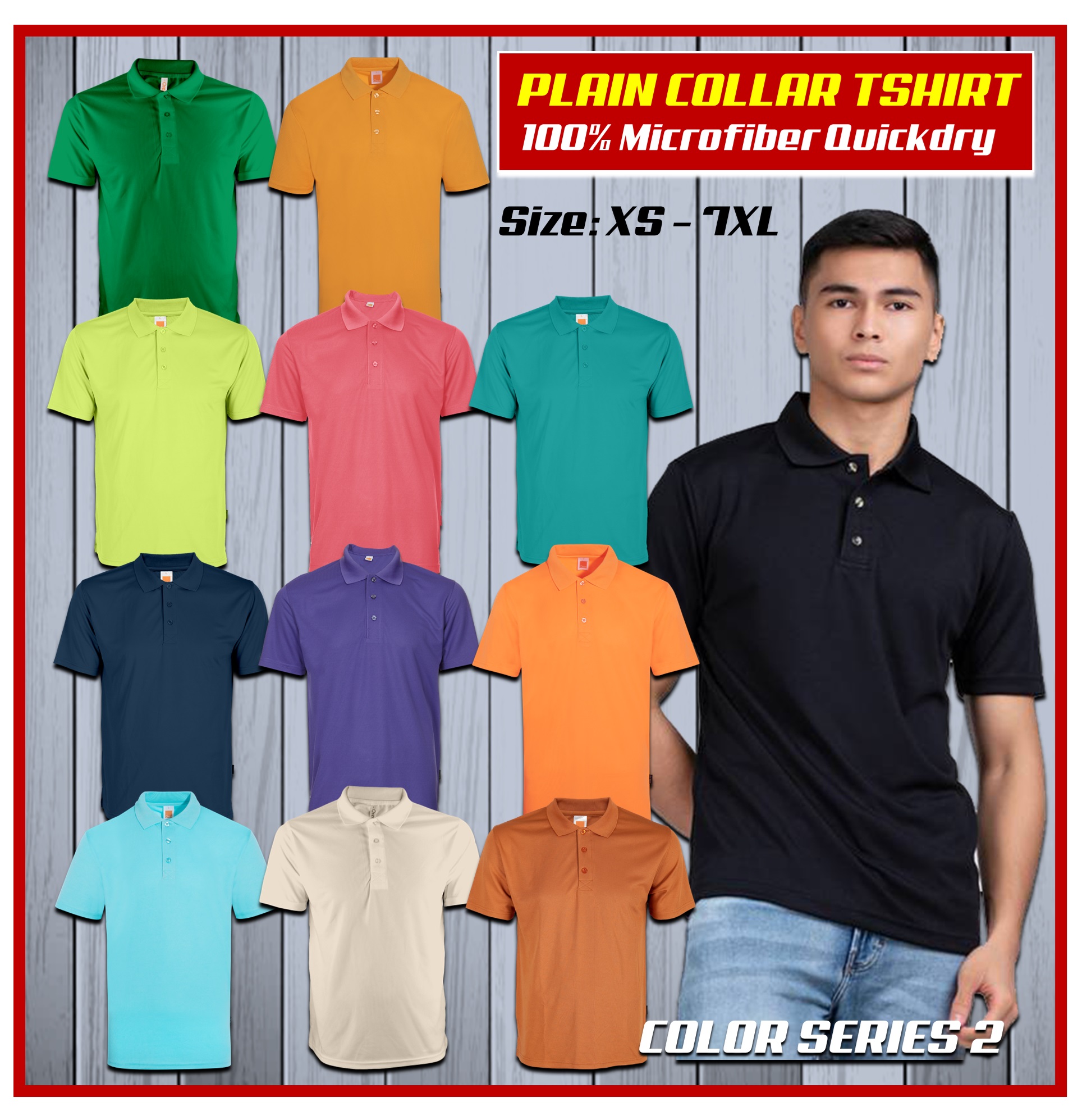 QD06 S3 | QUICKDRY POLO COLLAR | OREN SPORT | SIZE XS-7XL | JERSEY ...