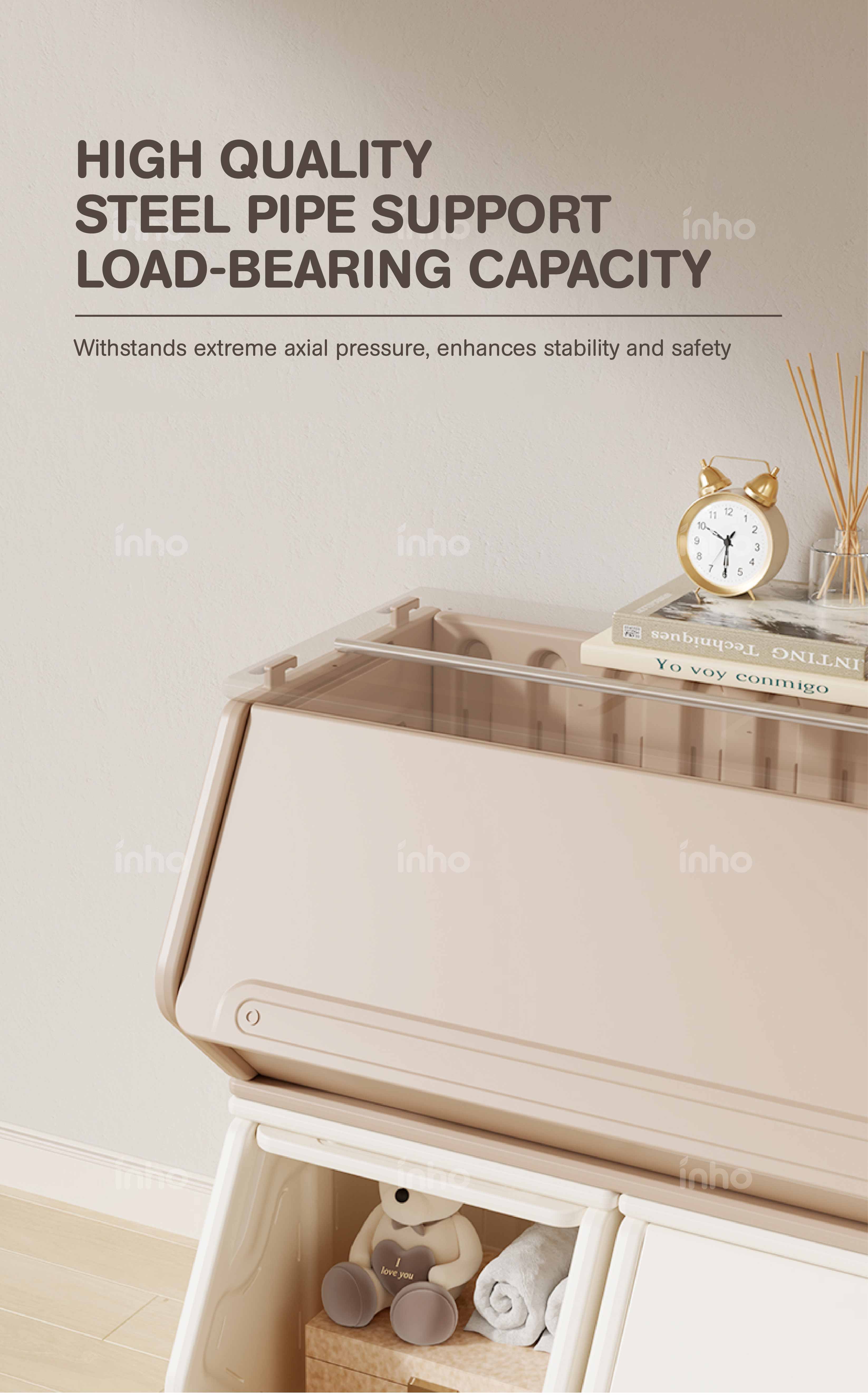 INHO L30/60cm Multipurpose Stackable Bedroom Living Room Storage Box ...