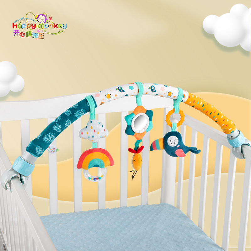 Happy Monkey Baby Stroller Arch & Spiral / Stroller Arch / Baby Hanging ...