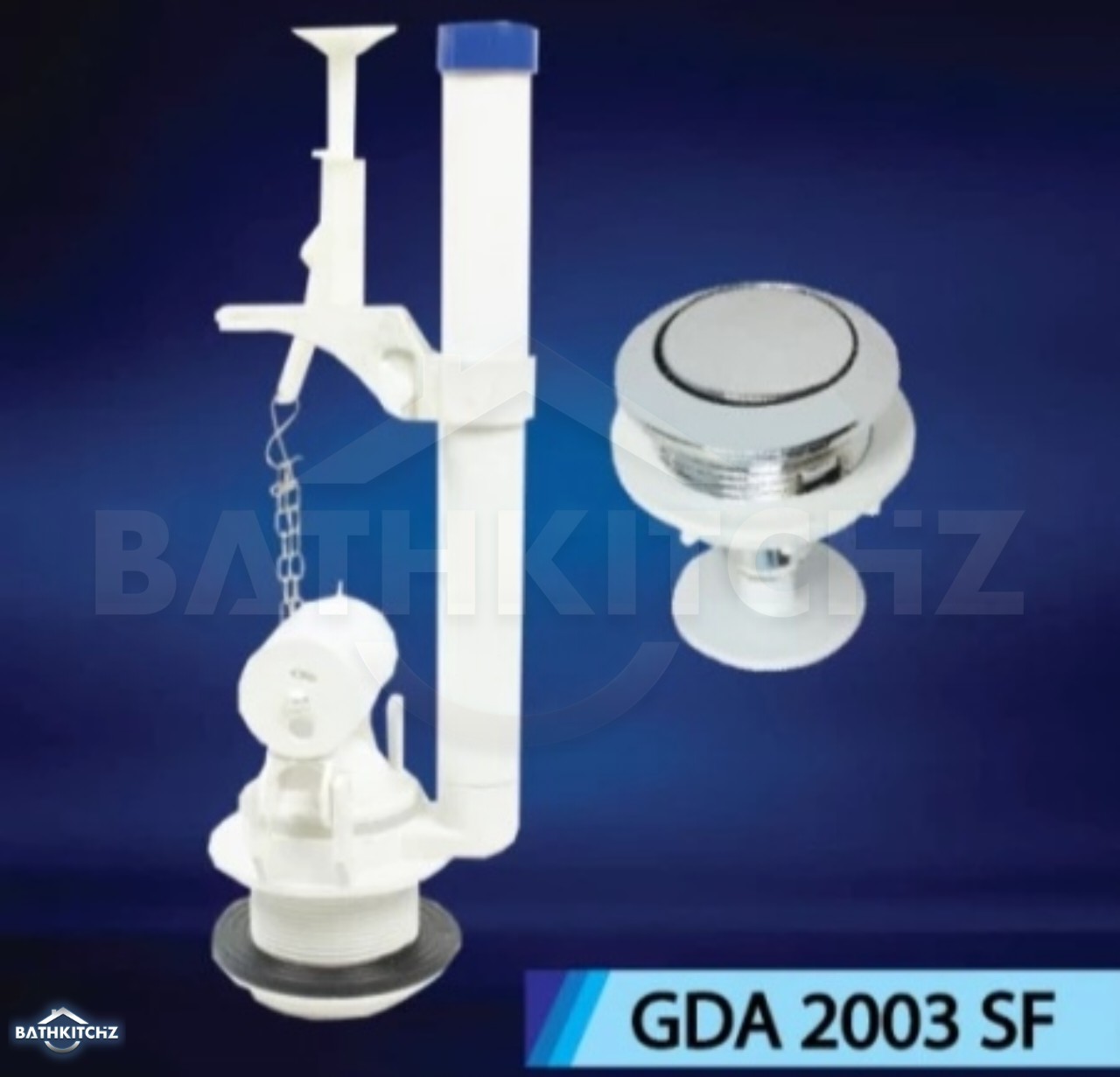 Goldolphin Toilet Flush Set Lever Press Handle Outlet Valve Toilet Bowl ...