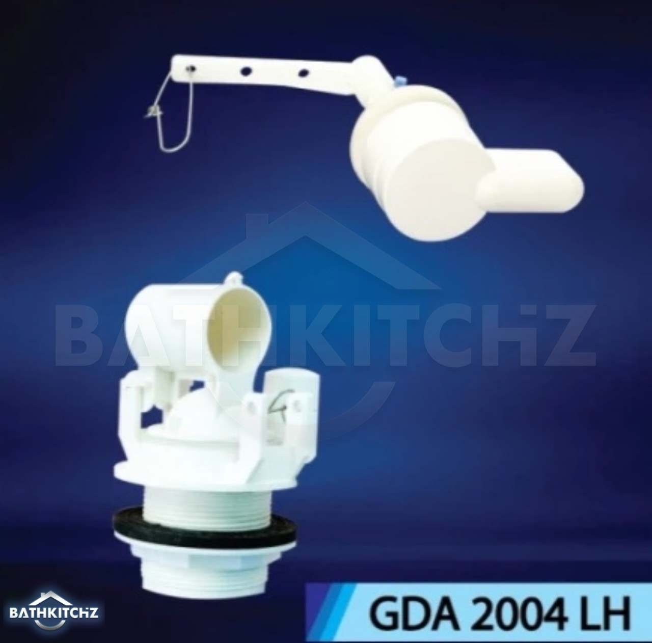 Goldolphin Toilet Flush Set Lever Press Handle Outlet Valve Toilet Bowl ...