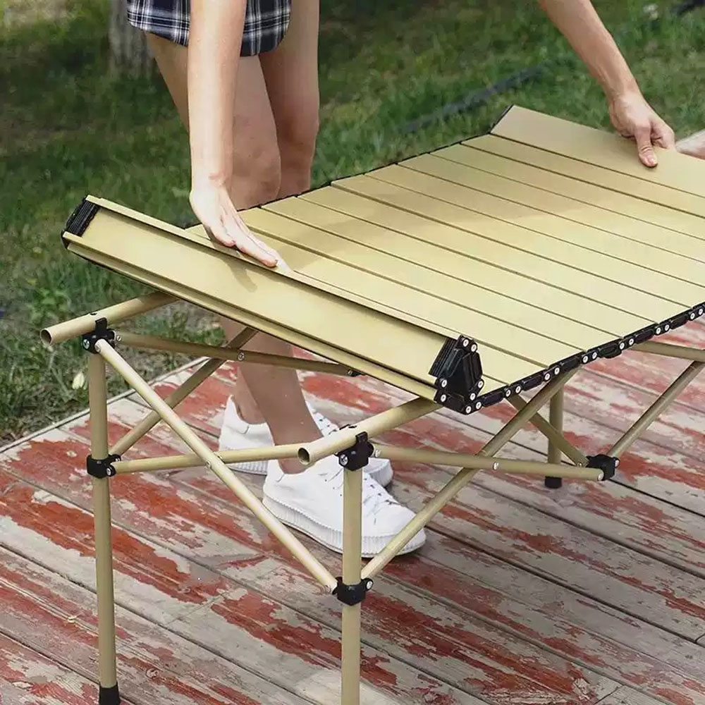 UtanKing™ Foldable Camping Table Egg Roll Meja Makan Outdoor Picnic BBQ ...