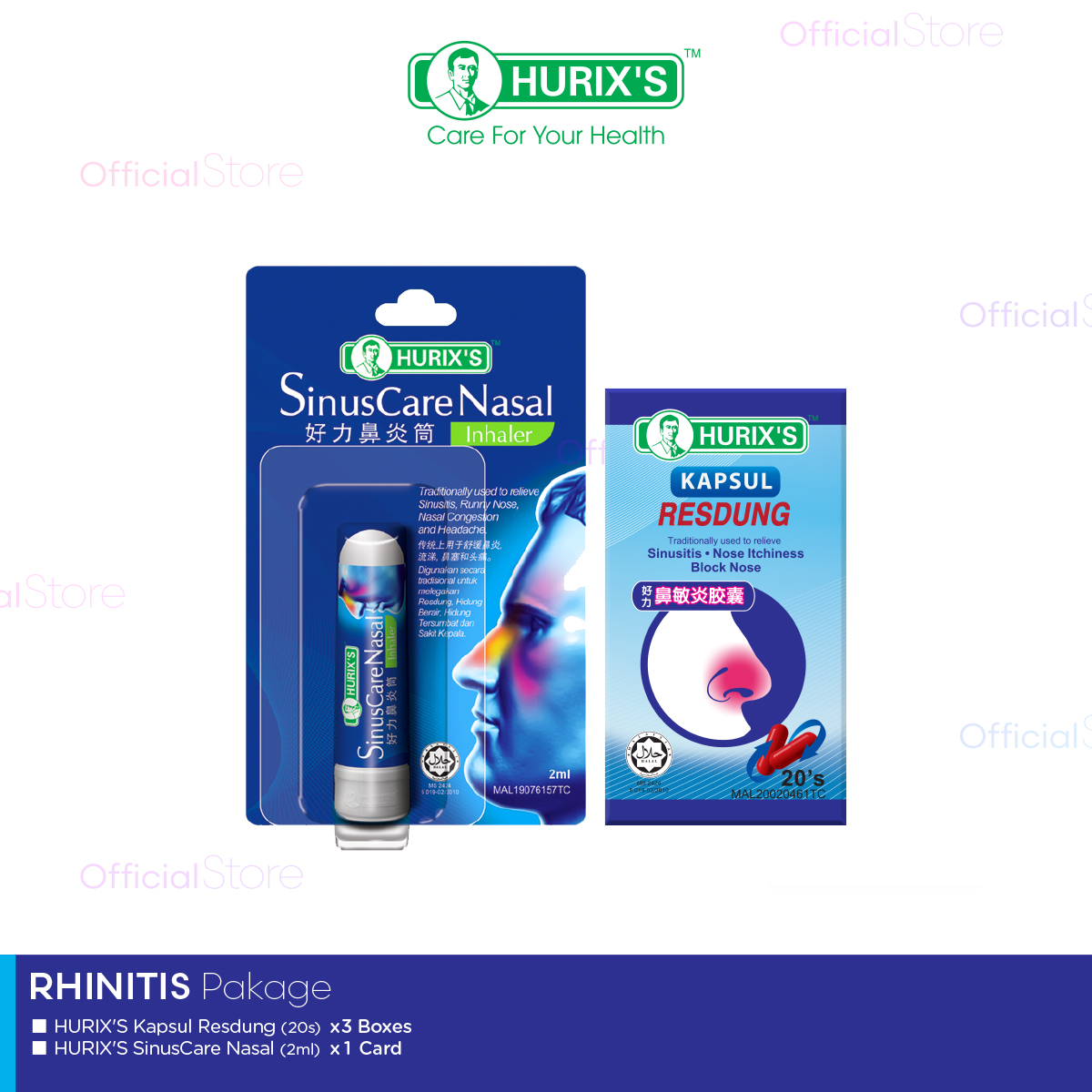 HURIX'S Rhinitis Package - relieve nose and sinus symptoms | Shopee ...