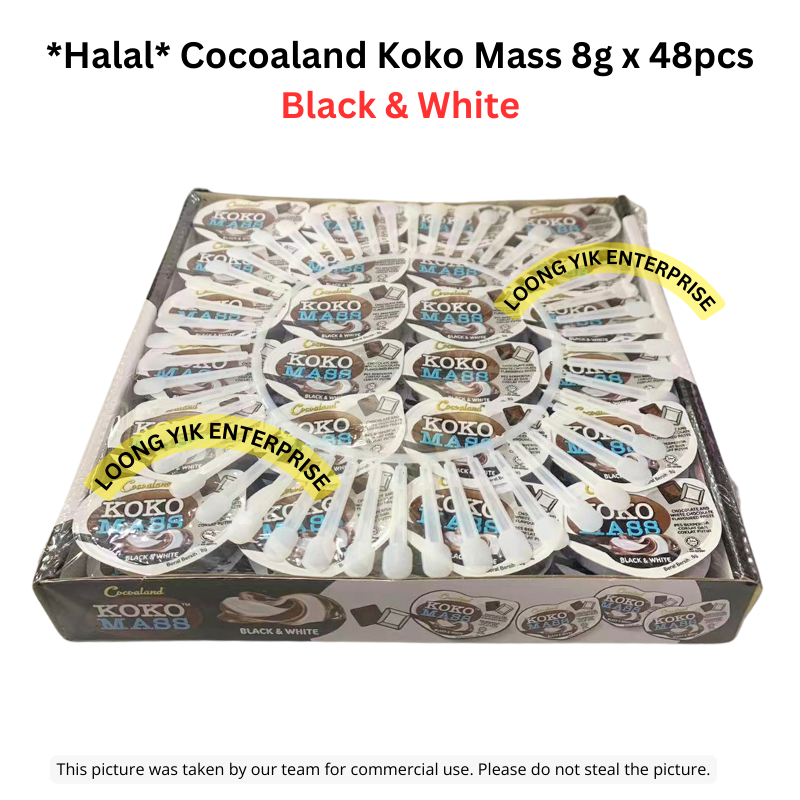 *Halal* Cocoaland Koko Mass 8g x 48pcs (Black & White / Chocolate ...
