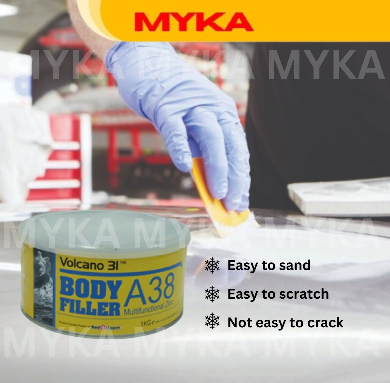 Volcano31 Body Filler Car Putty Simen Kereta Multifunctional Putty BPO ...