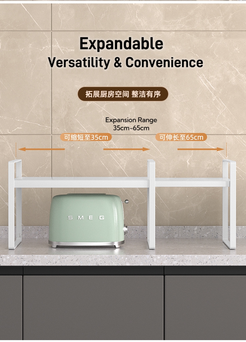Adjustable Rack Kitchen Rak Dapur Countertop Organizer Rack Storage ...