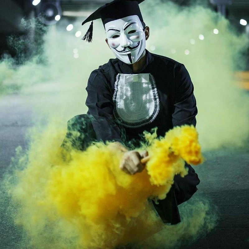 MILLIE V for Vendetta Mask Hacker White Mask Kids Adult Halloween ...