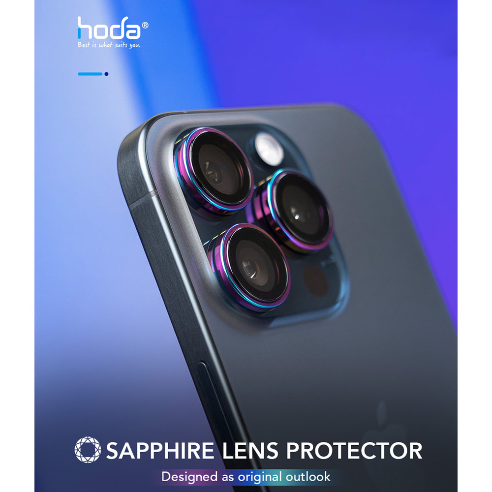 Hoda Sapphire Camera Lens Protector Frame for iPhone 16 Pro Max iPhone ...