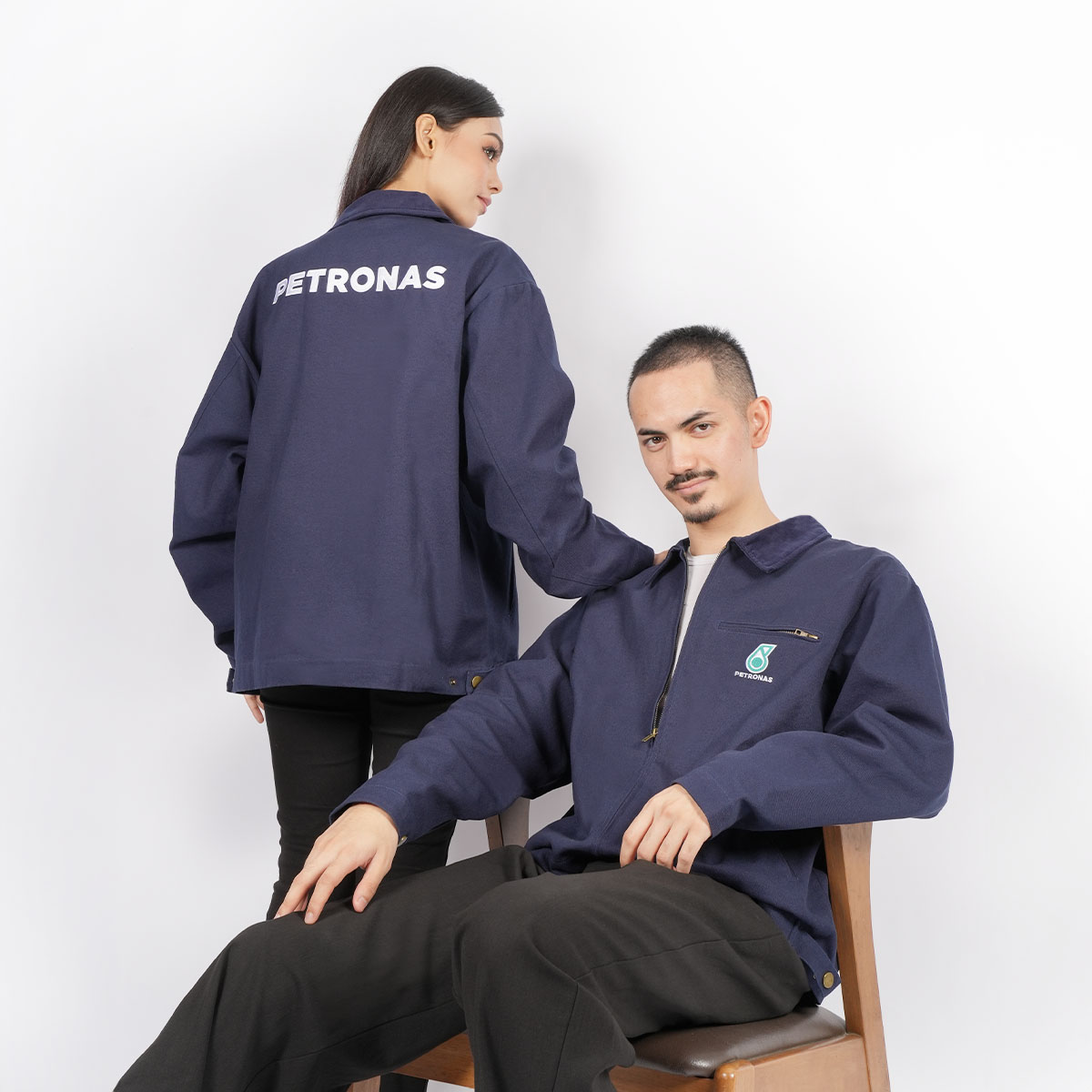 PETRONAS Utility Jacket - Navy Blue | Shopee Malaysia
