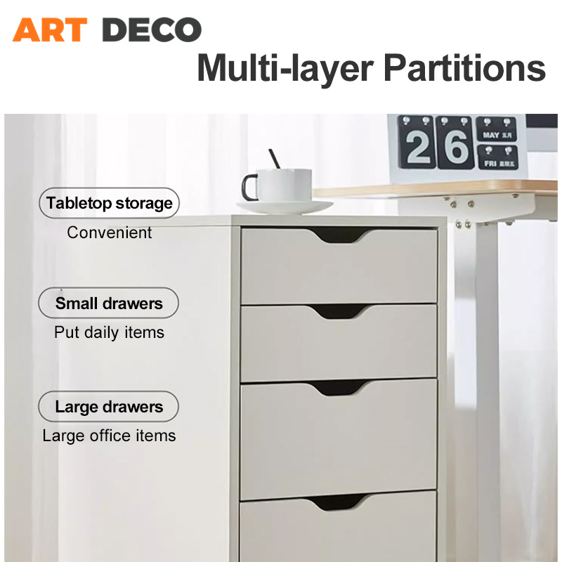 Office Cabinet File Cabinet Book Storage Cabinet 5 Tier Bookshelf with ...