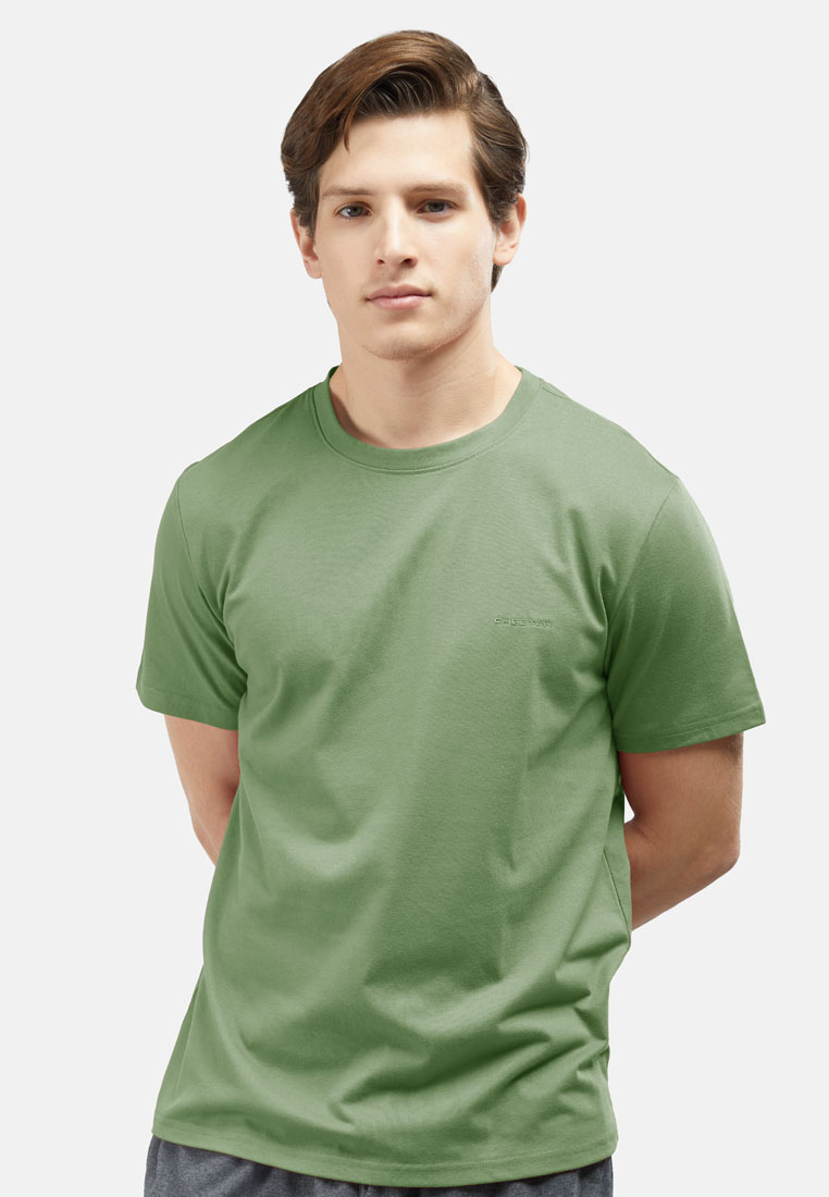 Cheetah Men Baju T-Shirt Lelaki Lengan Pendek Regular Fit Leher Bulat ...
